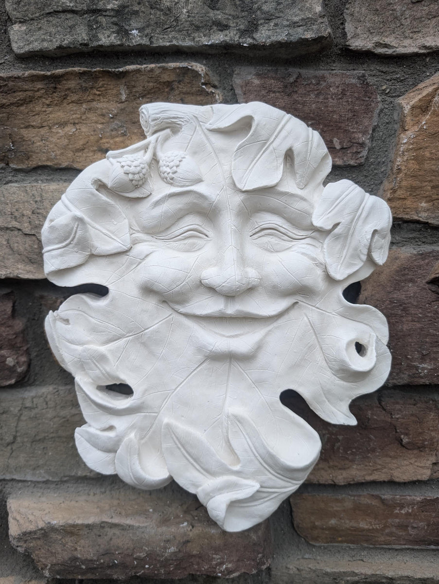 Green Man Leaf Face Acorn Tree Man Mythical greenman wall Sculpture Ma – www.NEO-MFG.com