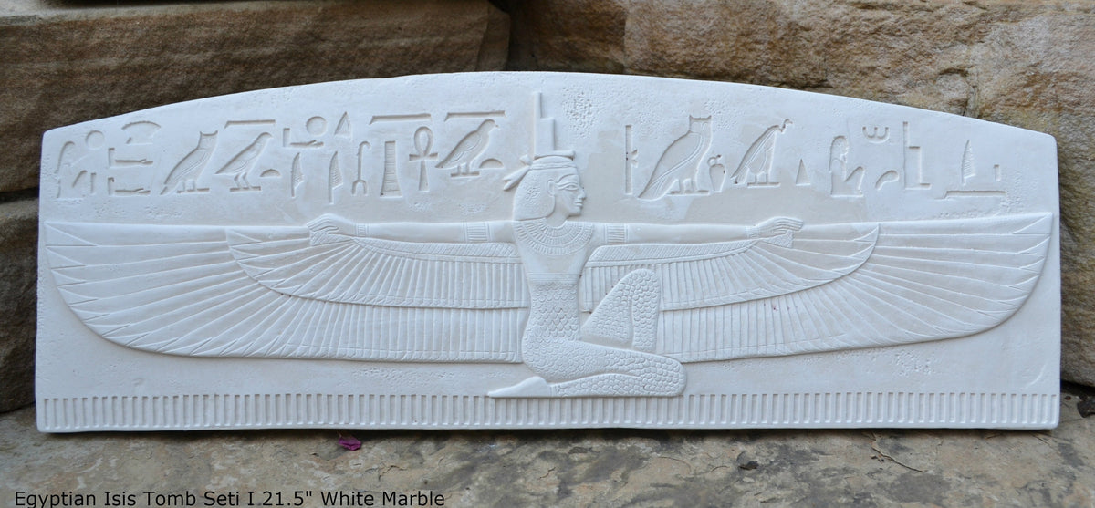 History Egyptian Isis Tomb Seti I Sculptural wall relief www.Neo-Mfg.c ...