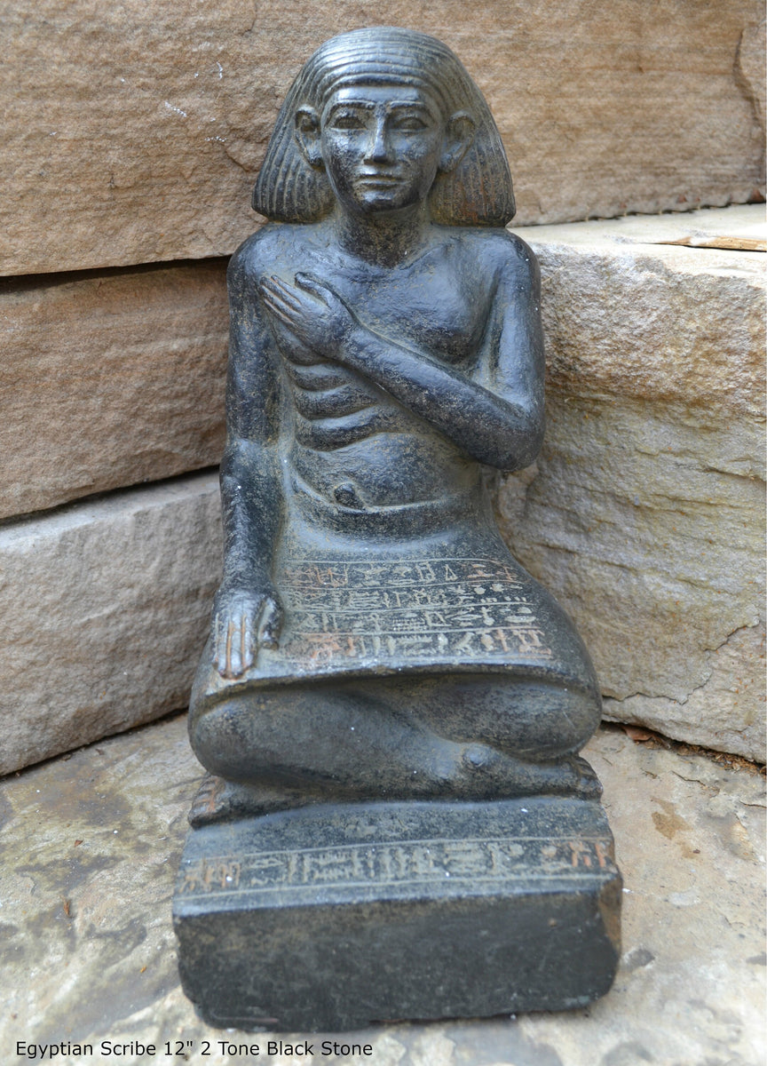 History Egyptian Imeni Imeny Scribe Seated Sculpture Statue 12" www.Ne ...