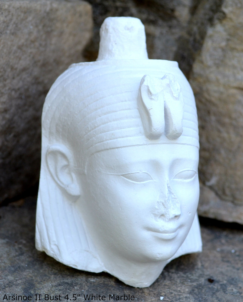Egyptian Arsinoe II Ancient Bust Wall Sculpture reproduction art 4.5 ...