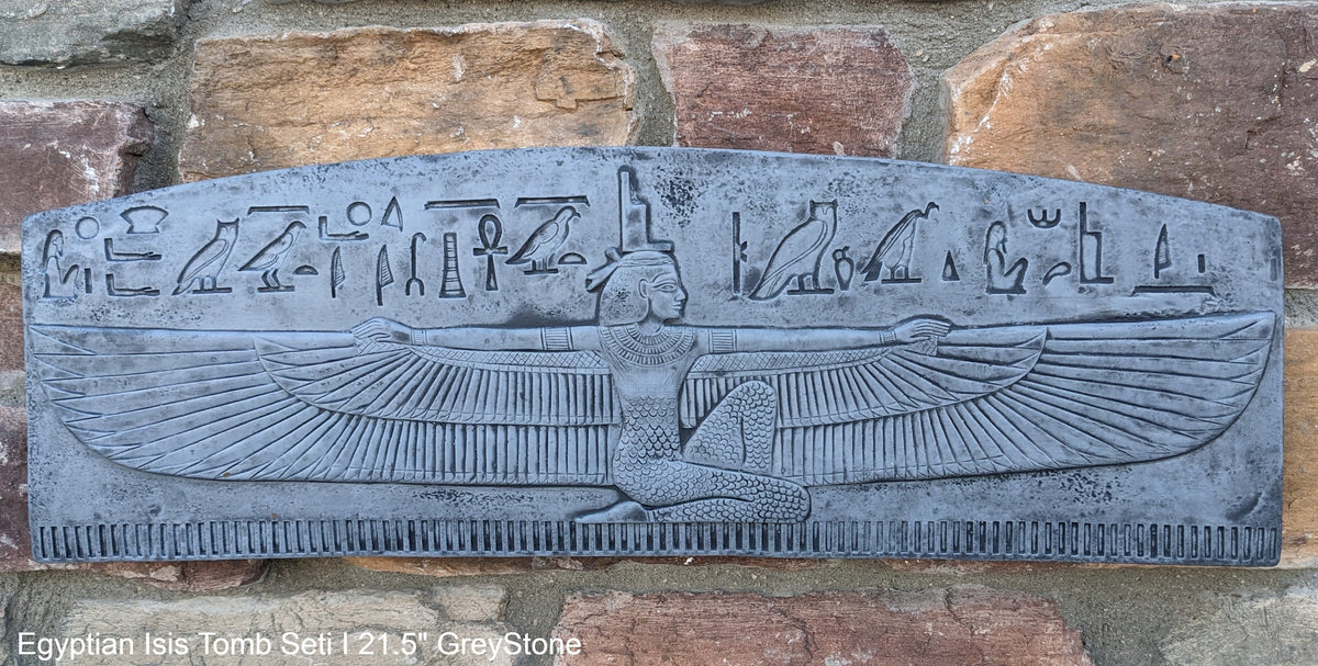 History Egyptian Isis Tomb Seti I Sculptural wall relief www.Neo-Mfg.c ...