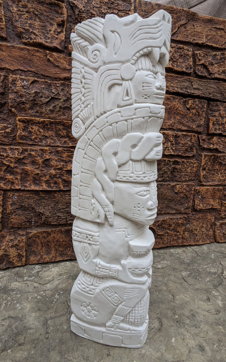 Aztec Maya Mesoamerica Medicine Man Artifact Stelae Sculpture Statue N ...
