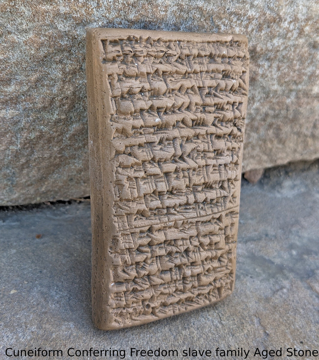 Babylonian cuneiform Conferring Freedom slave family Sculpture www.Neo ...