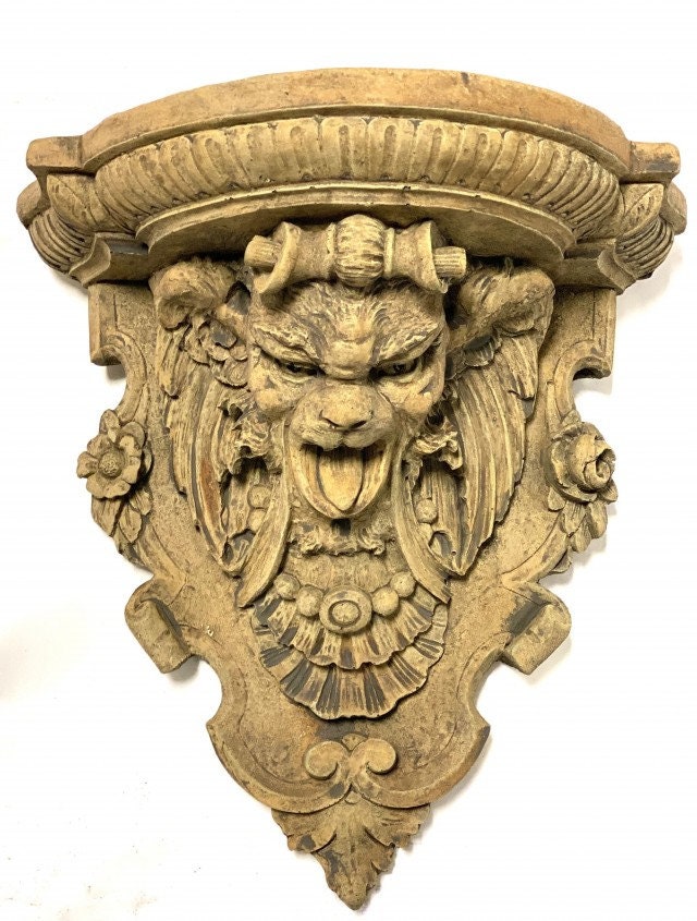Gargoyle Satyr wall Shelf corbel Grotesque goblin sculpture www.NEO-MF ...