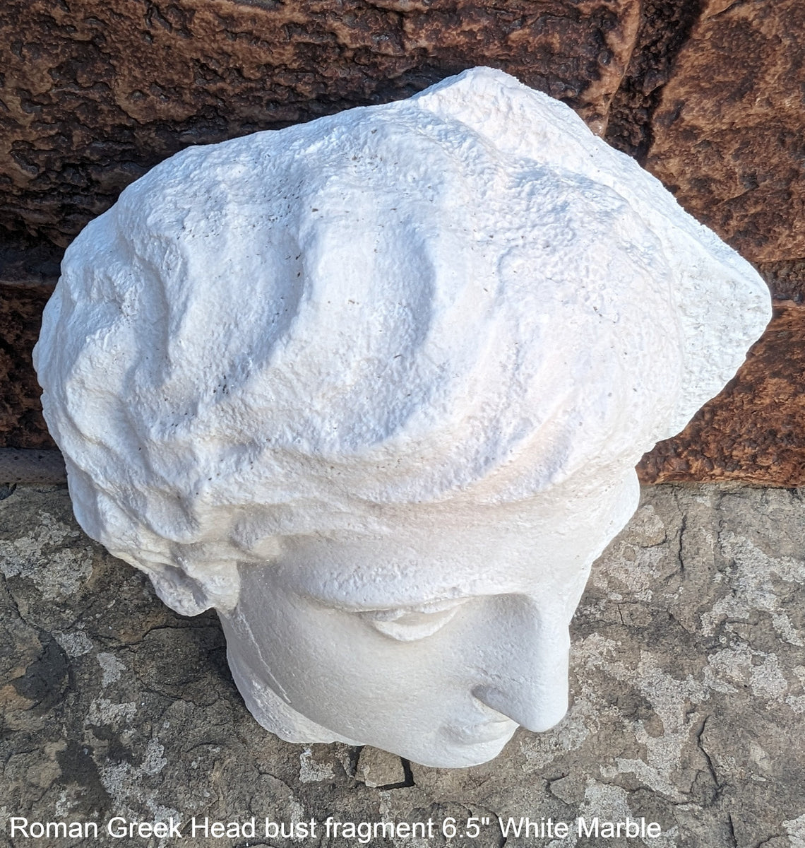 Roman Greek head bust La Coulonche fragment Sculpture museum reproduct ...