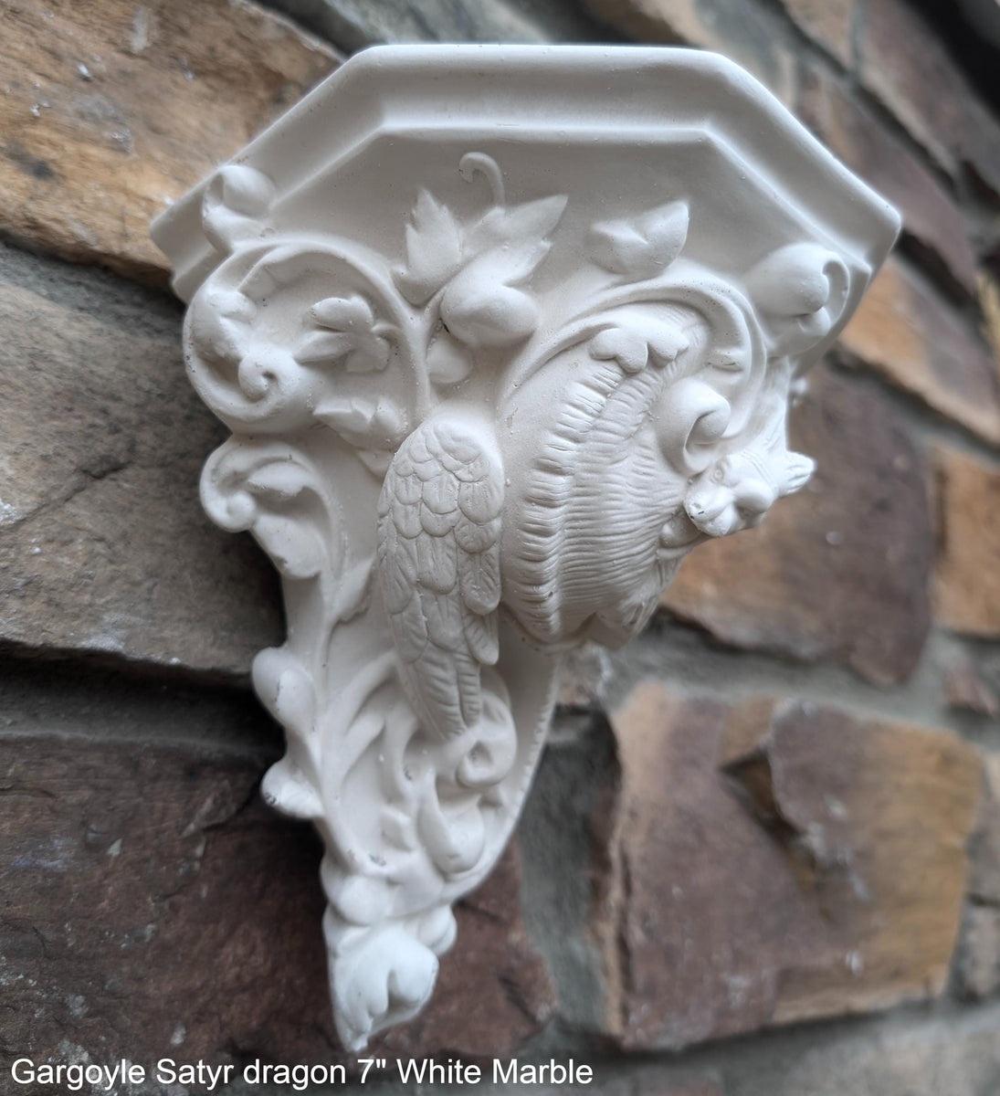 Gargoyle Satyr dragon wall Shelf corbel Grotesque goblin sculpture www ...