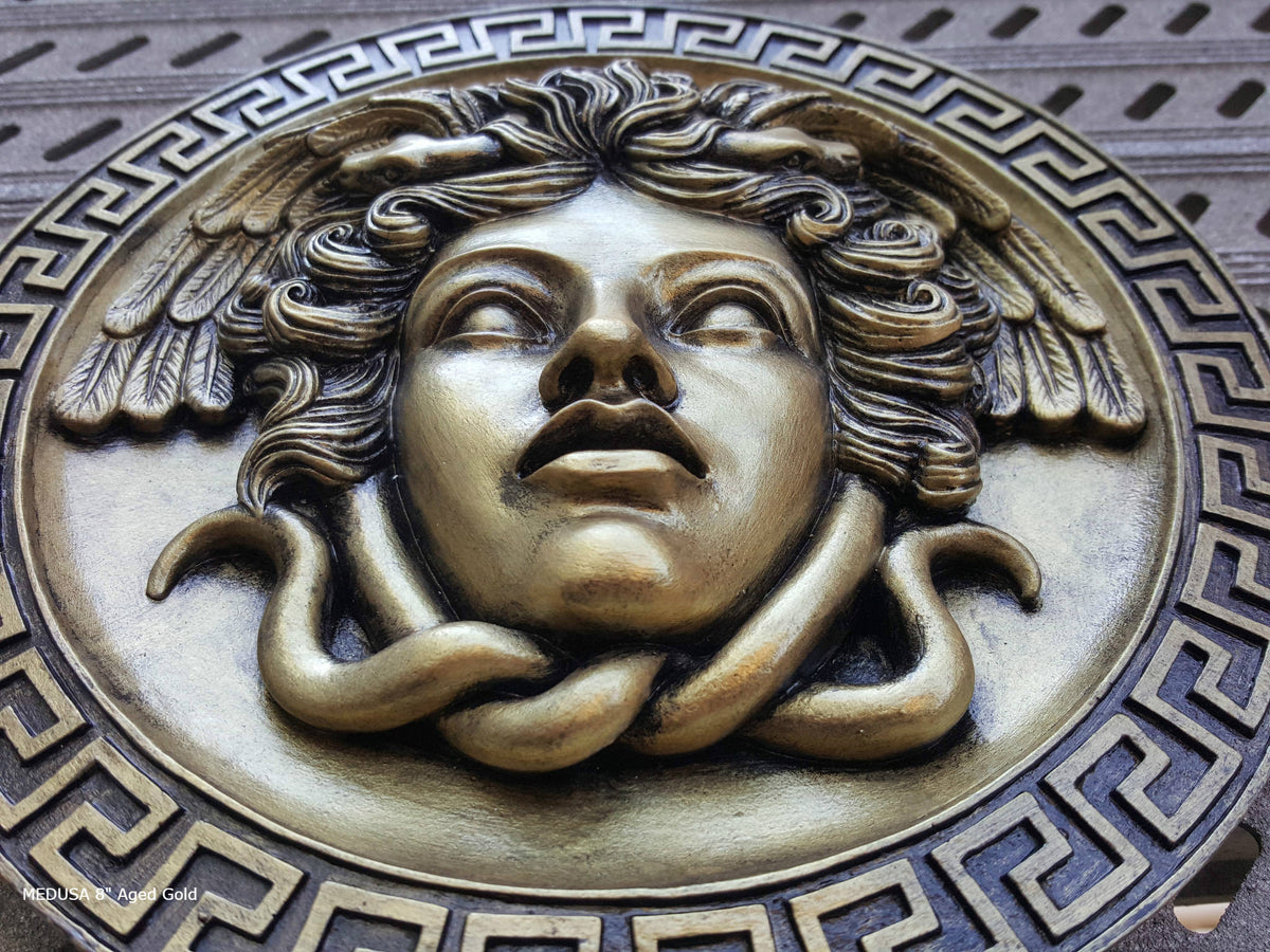 History Medusa Versace design Artifact Carved Sculpture Statue 8" www ...